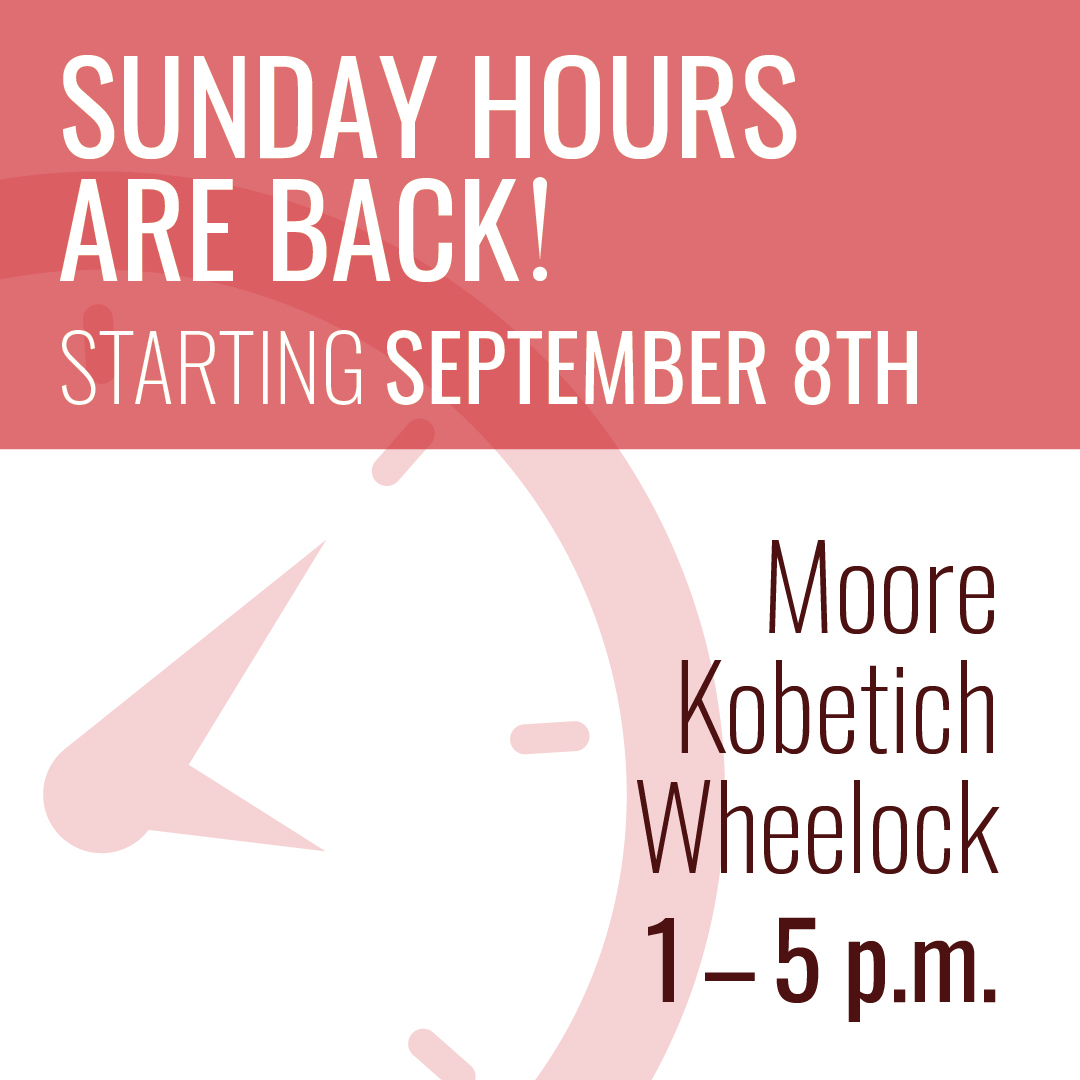 Sunday Hours Are Back Sept. 8! | Tacoma Public Library